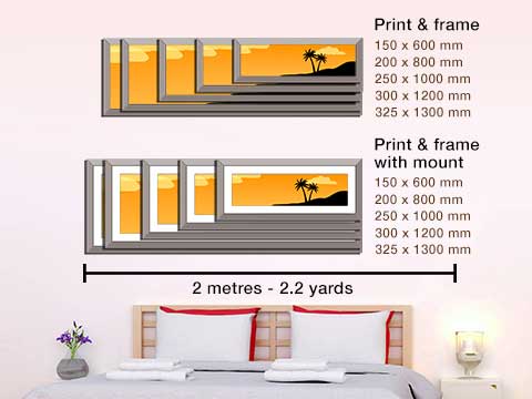 Picture framing for photos, panoramas or just about any size