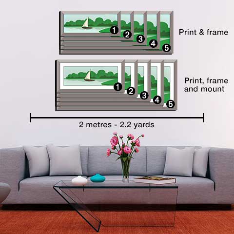 Picture framing for photos, panoramas or just about any size